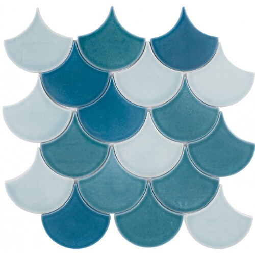 Wall and Floor Tiles Decorative Fan Shape